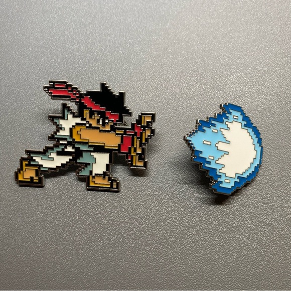 unbranded | Office | Pin 2 Piece Ryu Fire Ball Street Fighter ...